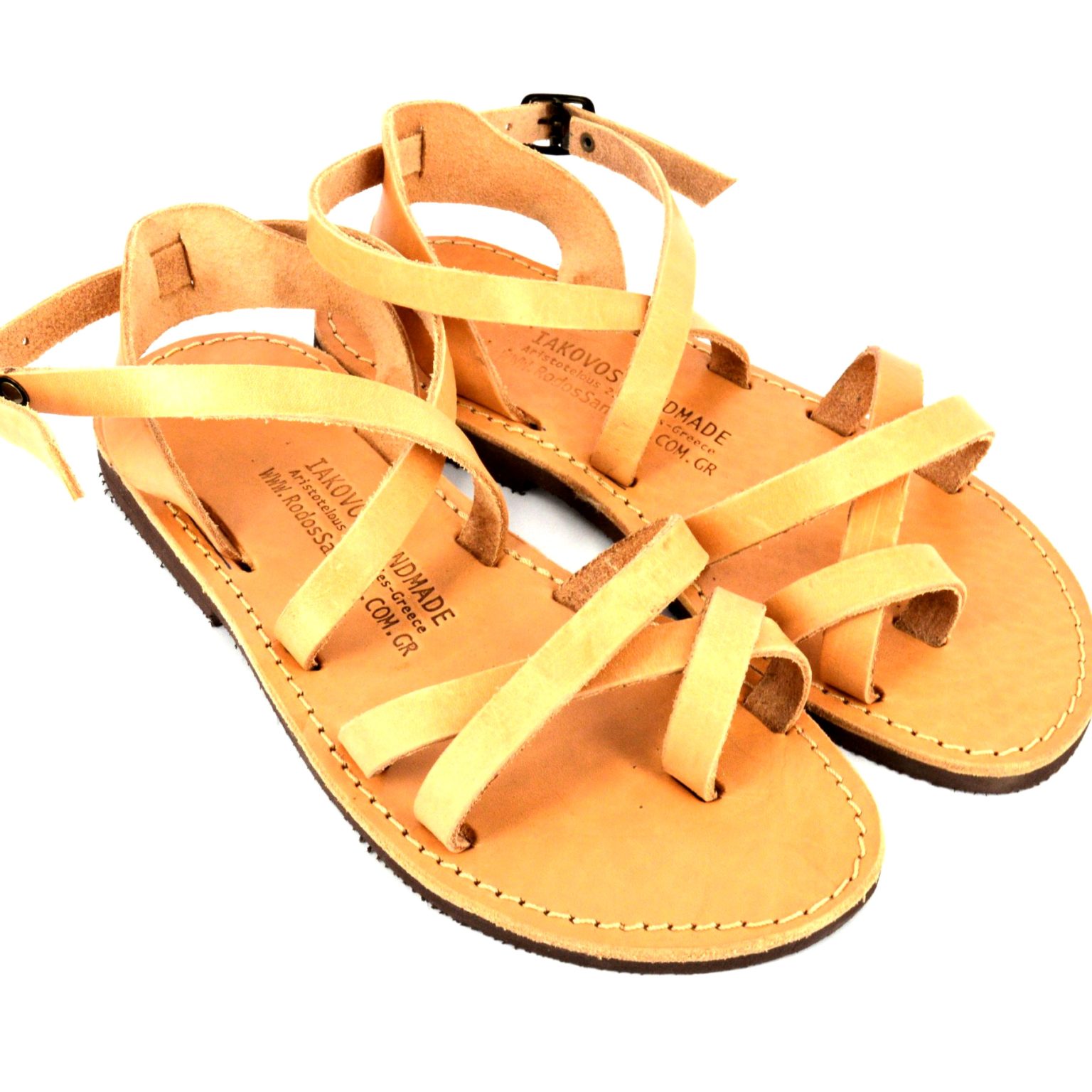 Rodos Sandals – IAKOVOS Hand Made Sandals – Greek hand made sandals ...